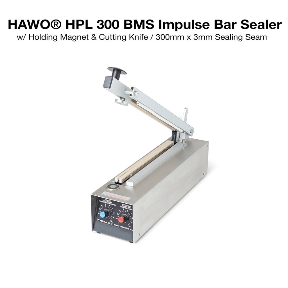 Hawo HPL 300 & 500 BMS Table Top Heat Sealer – Valdamarkdirect.com